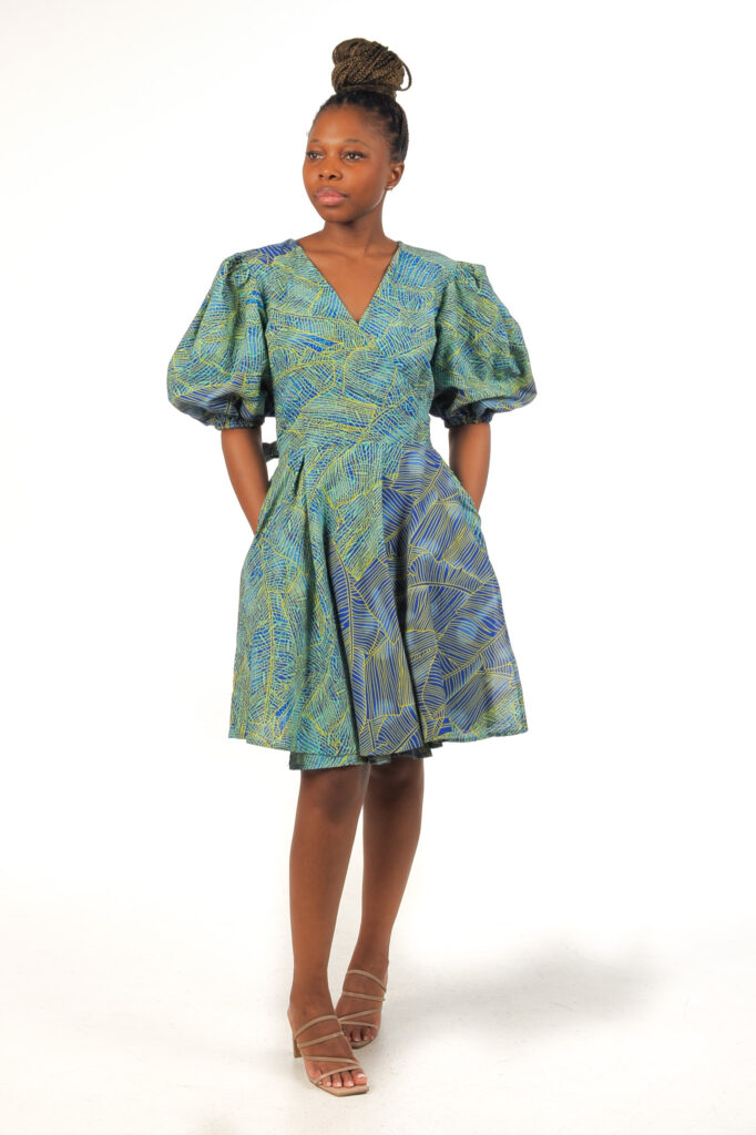Amasundu Wrap Dress - Ankara | African Print Fabric and Clothing
